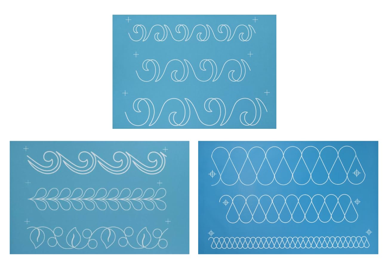 Snapklik.com : Full Line Stencil - Easy Border Bundle, Pack Of 3 ...