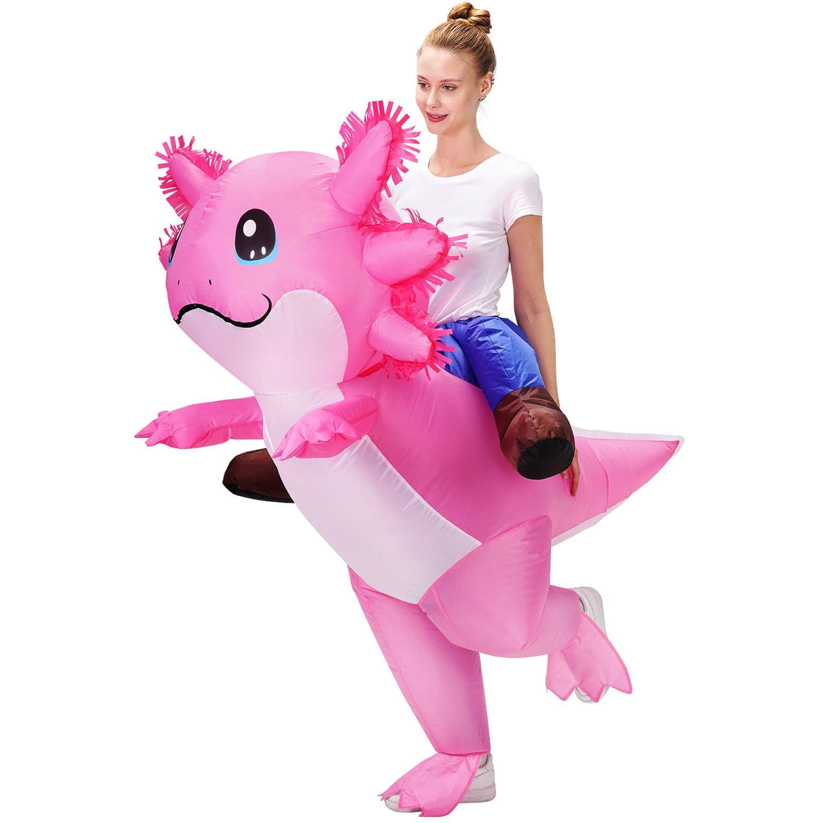 Snapklik.com : Axolotl Costume Inflatable Costume For Adult Halloween ...