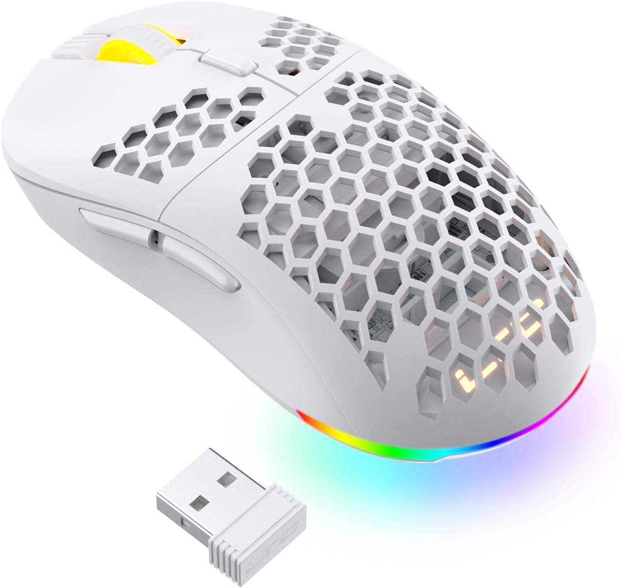 Amazon.com: LTC WHM-001 Mosh Pit Wireless Gaming Mouse, 10,000 DPI 2 ...