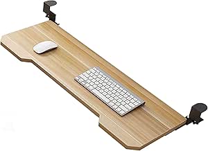 Amazon.com: MERAXI Adjustable Keyboard Tray Under Desk Slide Out ...