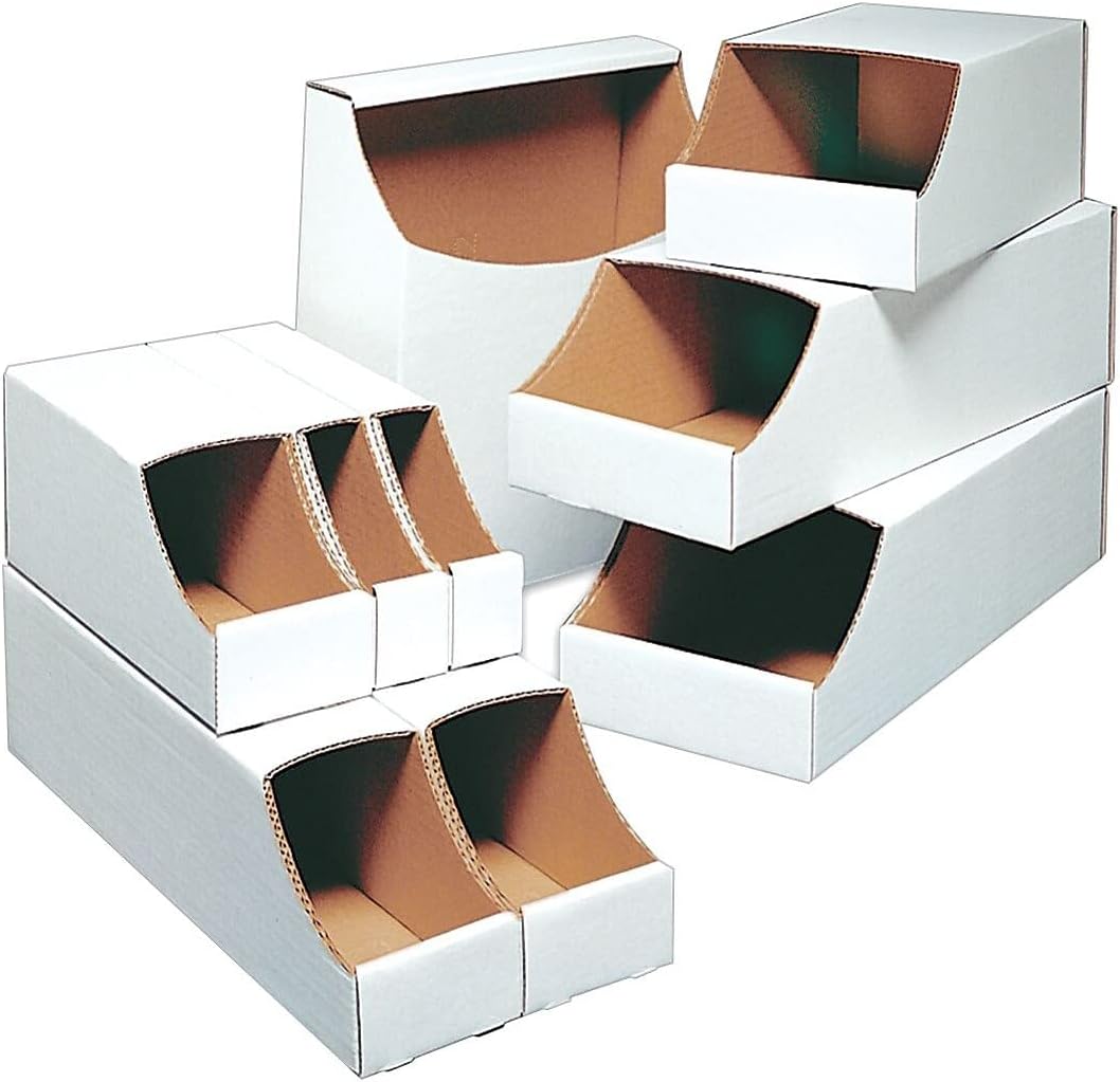 box partners apilable Bin cajas, 4" x 12" X 4 1/2" – 50 Cada Uno por ...