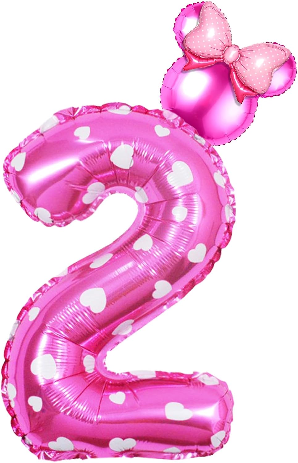 Amazon.com: 40" Pink Number 2 Balloon Mouse Theme Anniversary Birthday ...