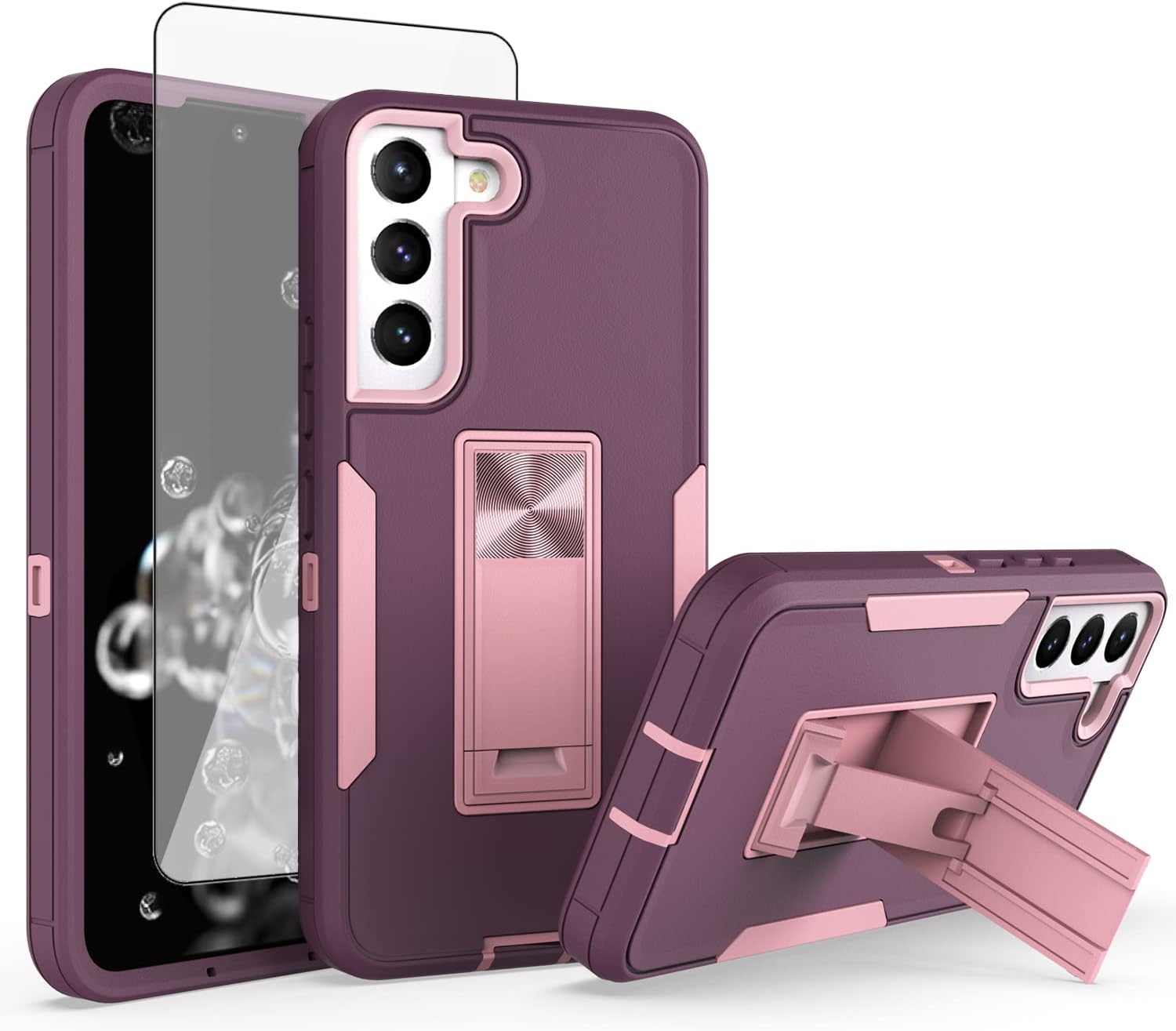 Amazon.com: Asuwish Phone Case for Samsung Galaxy S22 Plus 5G with Tempered Glass Screen ...