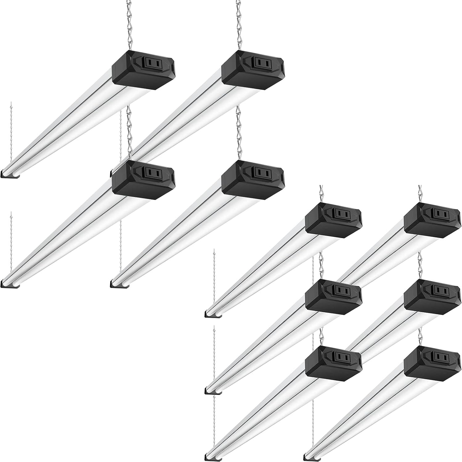 BBOUNDER 10 Pack Linkable LED Shop Light with Reflector, Super Bright ...