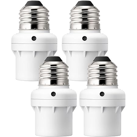 Westek Light Sensor Socket for Outdoor Lighting, 2 Pack - Auto Dusk to ...