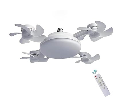 Buy PRECHANA Drone Shape Socket Ceiling Fan with Light and Remote ...