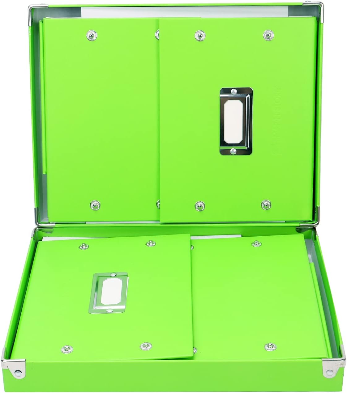 Snap-N-Store File Storage Box, A5 Size, Green, 2 Pack - BigaMart