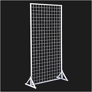 Amazon.co.jp: Grid Wall Panel Tower, Grid Mesh, Floor Standing Display ...