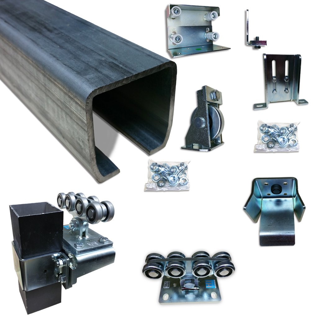 Cantilever Slide Gate Post Mount Trolley Rolling Gate Post Mount ...