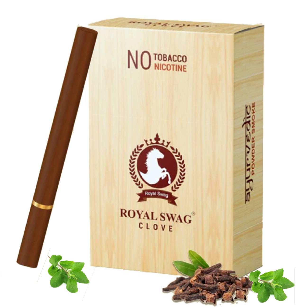 Royal Swag Ayurvedic Cigarette 20Unit Pack with 12 ML Shot Clove ...