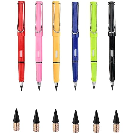 4 PCS Everlasting Pencil Inkless Pencils With 8 PCS Replaceable ...