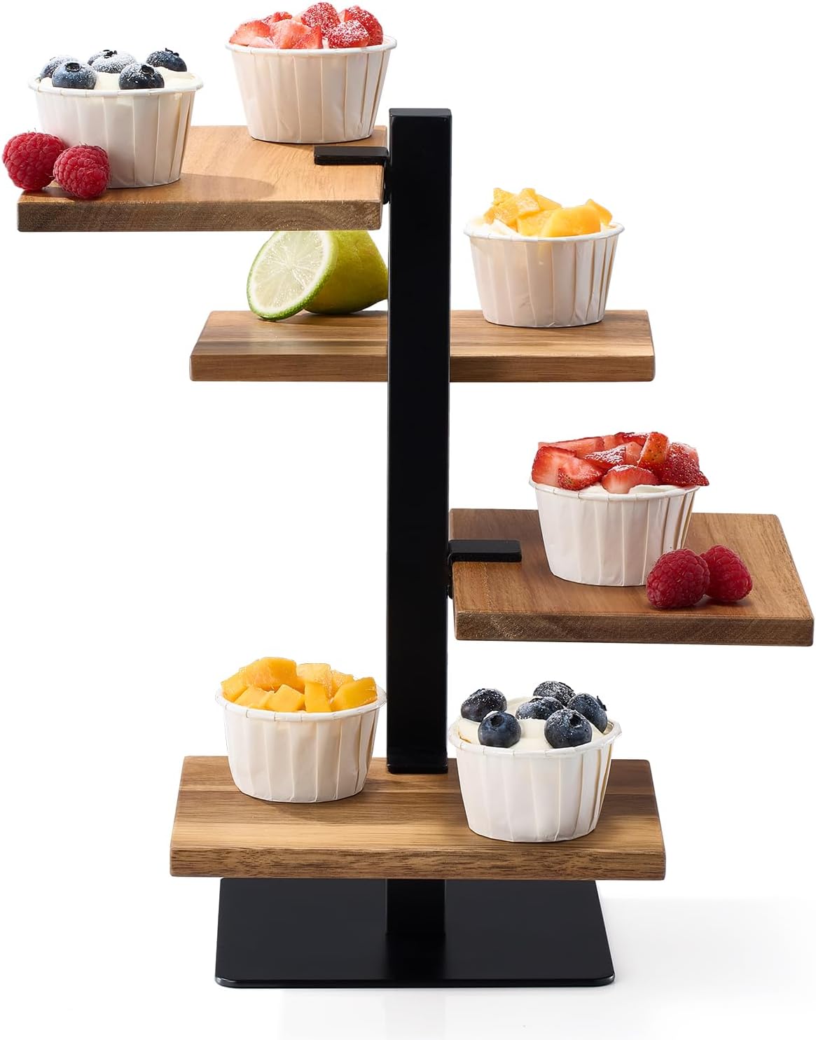 Amazon.com | LUX Wood Cupcake Tower Stand – Rustic Cupcake Stand for ...