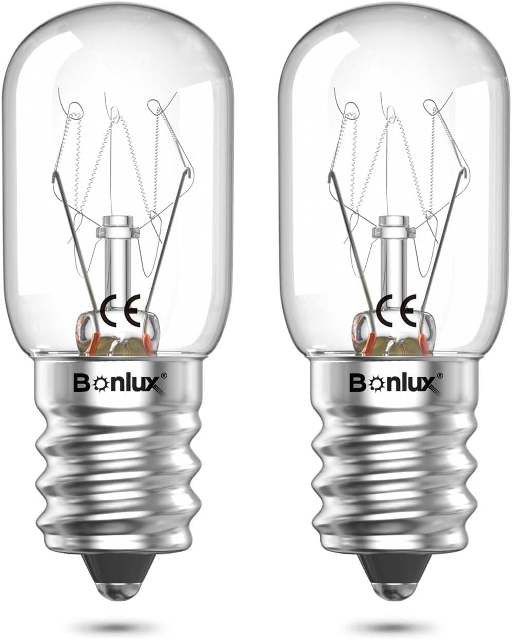 Bonlux 15W E14 Cooker Hood Light Bulb, T20 Dimmable Incandescent Bulbs ...