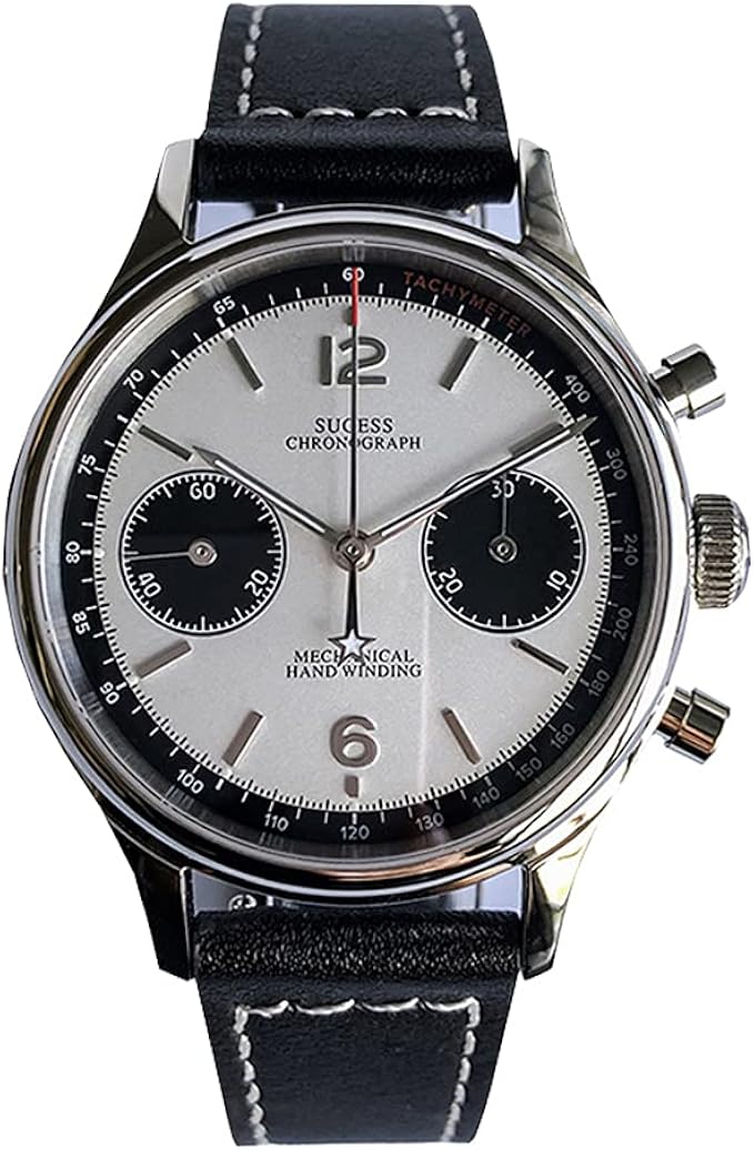 Sugess Mens Watch Chronograph Mechanical Watch Seagull 1963 Movement ...