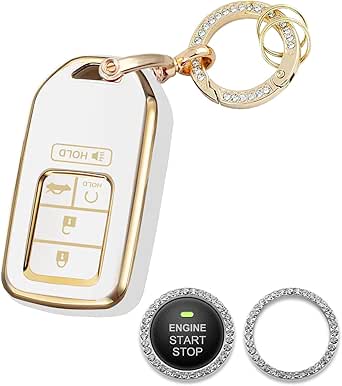 Amazon.com: Homaupt for Honda Key Fob Cover Compatible with Accord ...