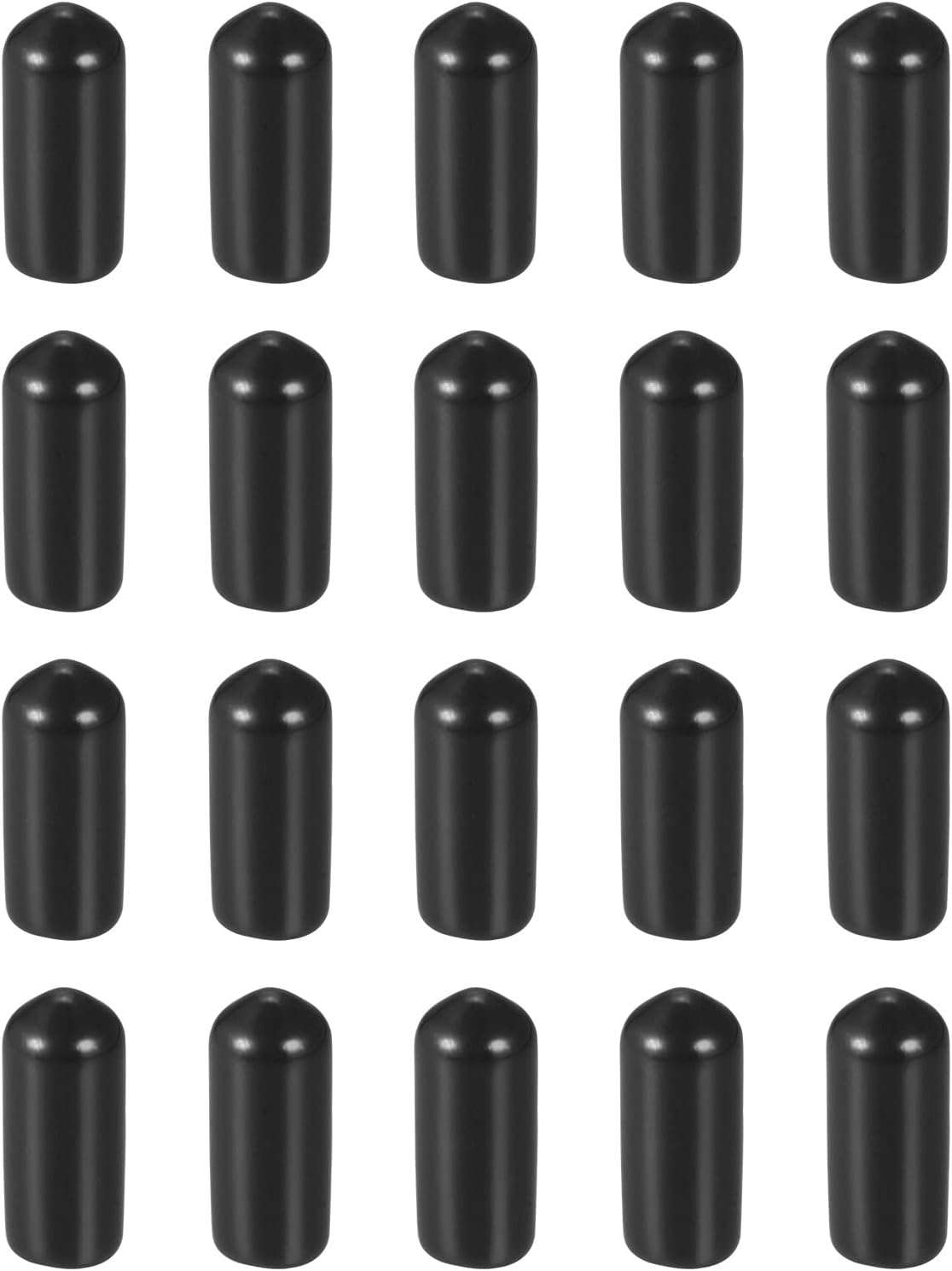 Amazon.com: SBDs (Pack of 10): 1/4"- 5/16" Round Black Vinyl Flexible ...