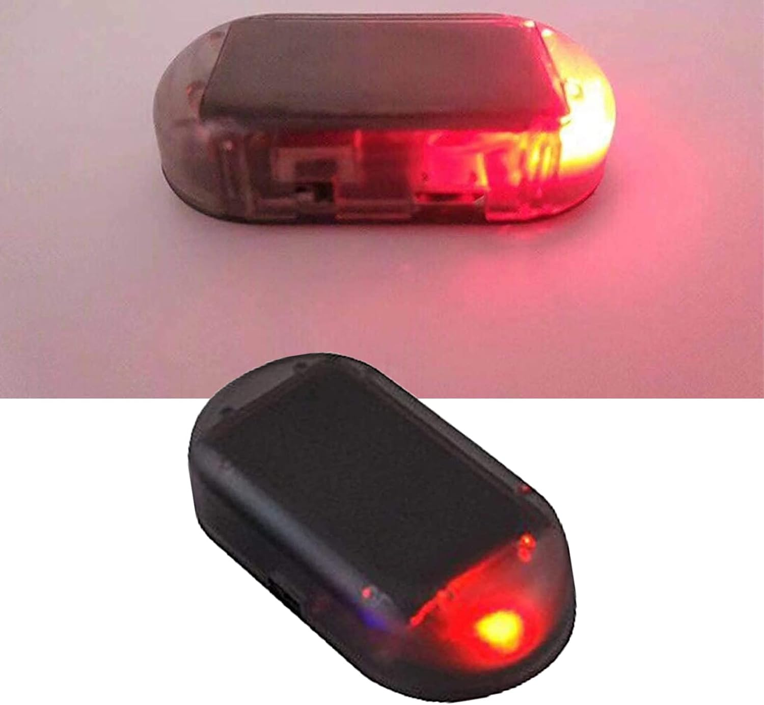 Amazon.com: 2 Pack Car Solar Power Simulated Dummy Alarm Light,Fake Car ...