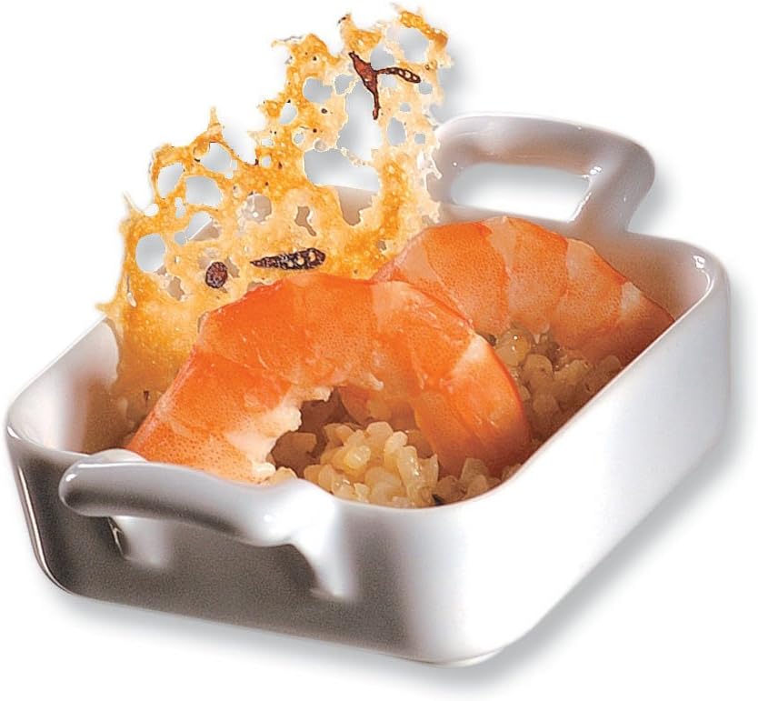 Amazon.com: Revol Porcelain Belle Cuisine 1.75oz Mini Square Shallow ...