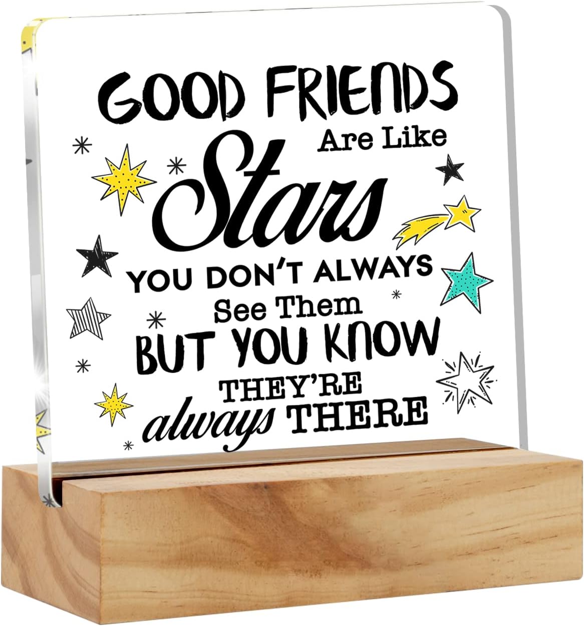 Amazon.com: Friendship Gifts Good Friends are Like Stars Gift Acrylic ...