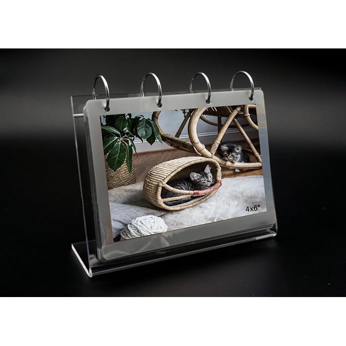 Buy Sign Stand,Horizontal Display Picture 6X4",Clear Acrylic Frames ...