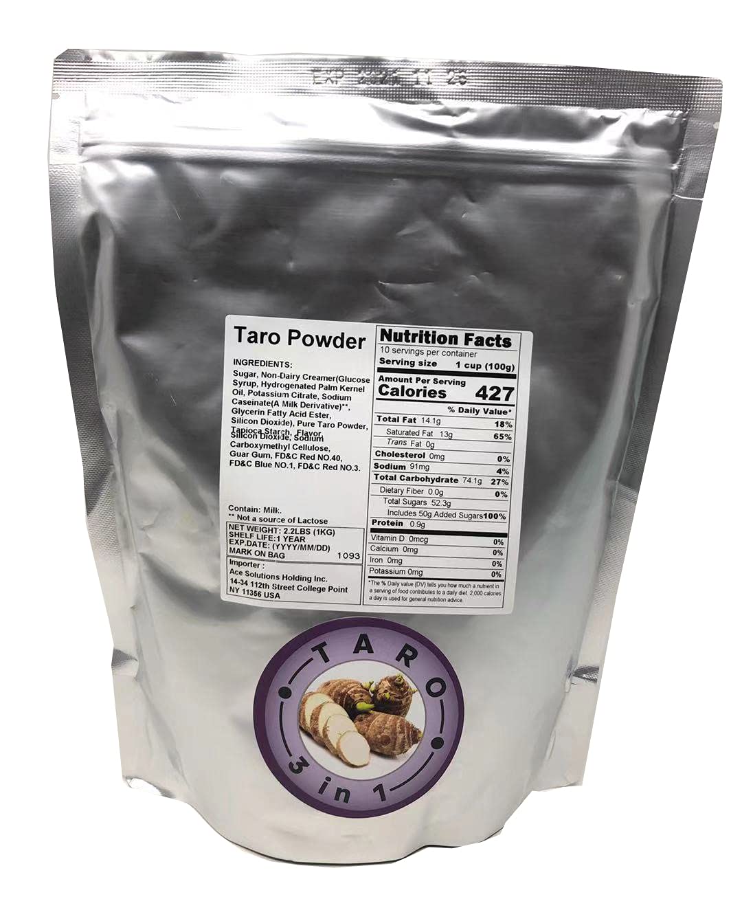 Fusion Select DIY Bubble Tea Kit Taro Flavored Bubble Tea Drink, XL ...