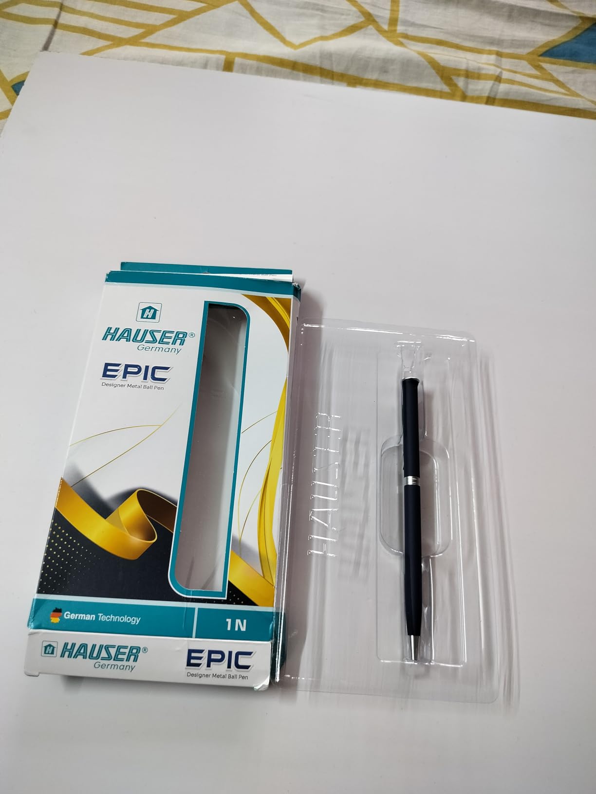 Hauser Epic Designer Ball Pen Box Pack | Metal Body With Stylish Design ...