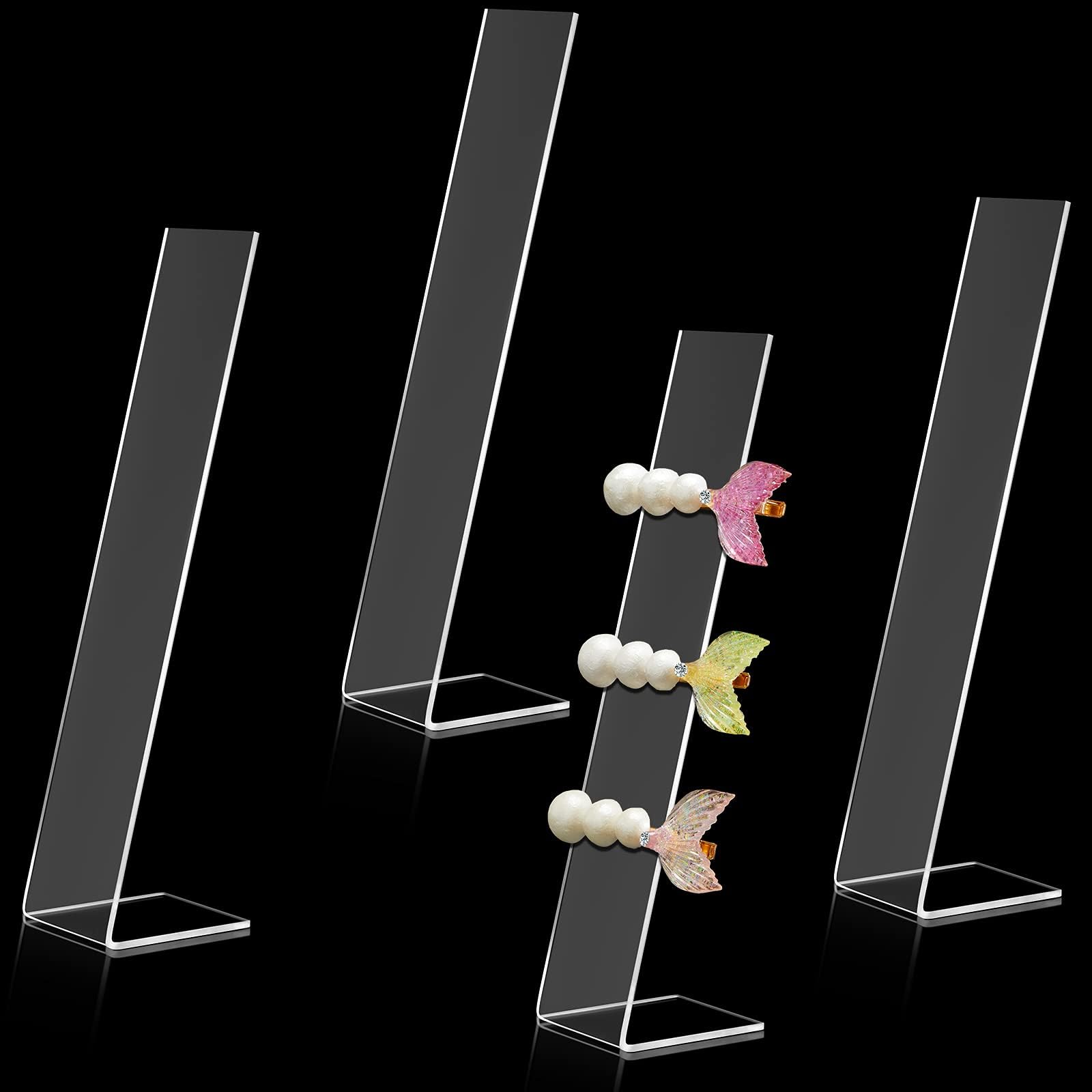 Amazon.com: Acrylic Hair Clip Display Stand, 4 Pieces Hair Clip Display ...