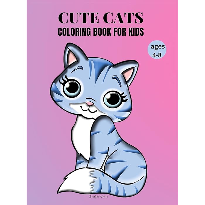 Buy Cute Cats Coloring Book for kids ages 4-8: Adorable Coloring Book ...