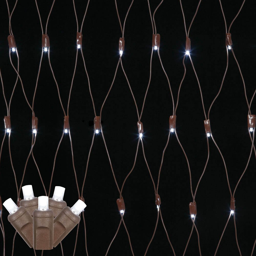 Amazon.com: Vickerman 150-Light Wide Angle LED Net Light Set, Pure ...