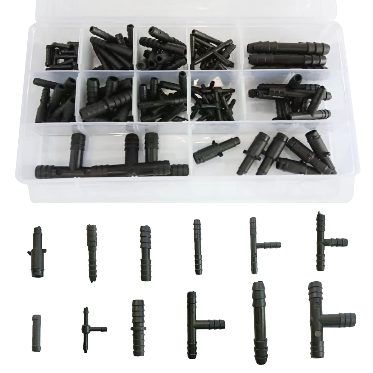 Snapklik.com : 125 Pcs Vacuum Connector Assortment, Vacuum Hose Line ...