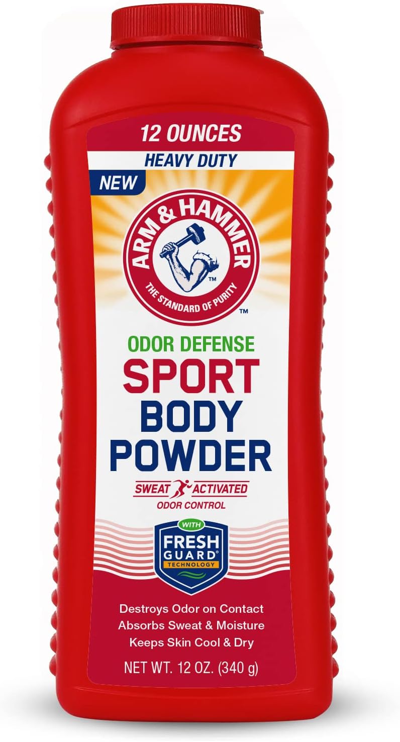 Amazon.com : Arm & Hammer Sport Body Powder, Powder for Men and Women ...