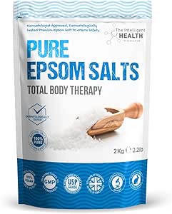 Pure Epsom Salts | Magnesium Sulphate Bath Salt (2kg Pack) : Amazon.co.uk: Beauty