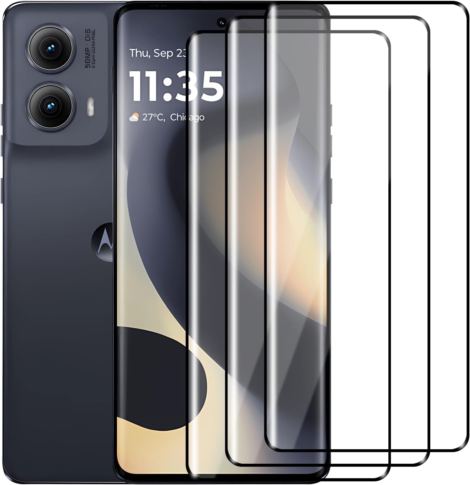 Amazon.com: U. EHome (3 Pack) For Motorola Edge 2024 Screen Protector ...