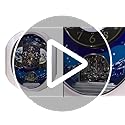 Amazon.com: Rhythm Clocks "Peaceful Cosmos II" Magic Motion Clock ...