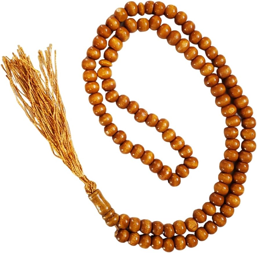 Chapelet de priére Tasbih en bois Sabha Islam Islamique 99 perles Sebha ...