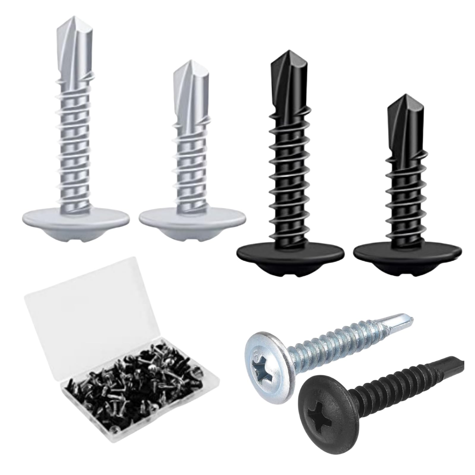 1 x Brand New LINSIBEI 120 Pcs Self Tapping Screws Metal Phillips Head ...