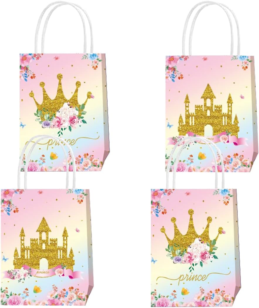 Amazon.com: Ysonnw 16Pcs Prince And Princess Candy Goodie Gift Bags ...