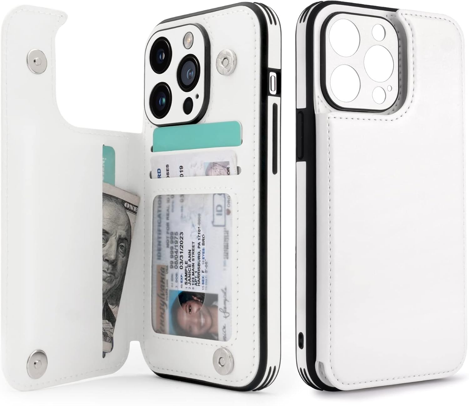 Amazon.com: Cardpakee Phone Case for iPhone 14 Pro Wallet Case, Fine ...