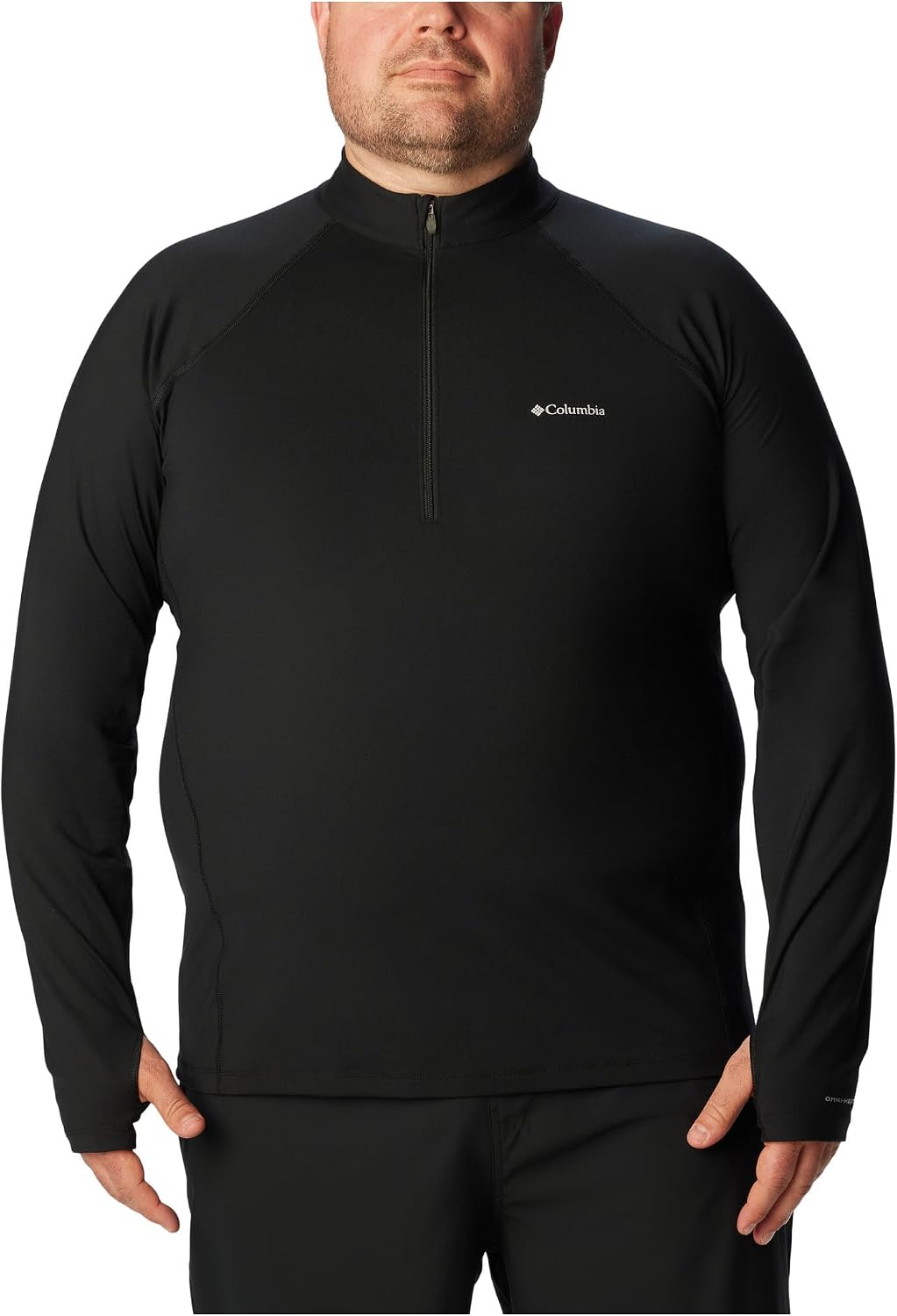 Columbia Big & Tall Midweight Stretch Long Sleeve 1/2 Zip Men’s ...