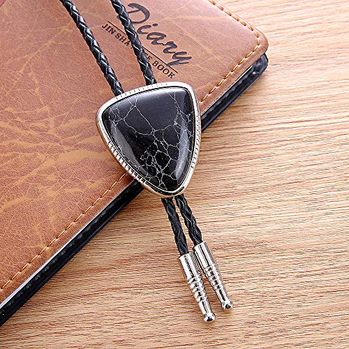 Snapklik.com : Triangle Nature Agate Shape Bolo Tie Western Cowboy ...