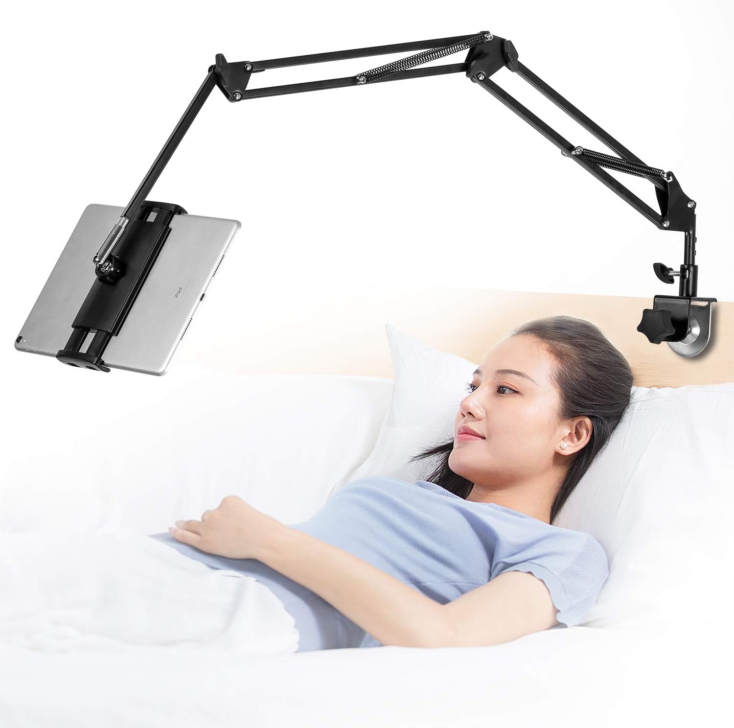 Tablet Stand Adjustable,Foldable iPad Stand for Bed,Aluminum Universal ...