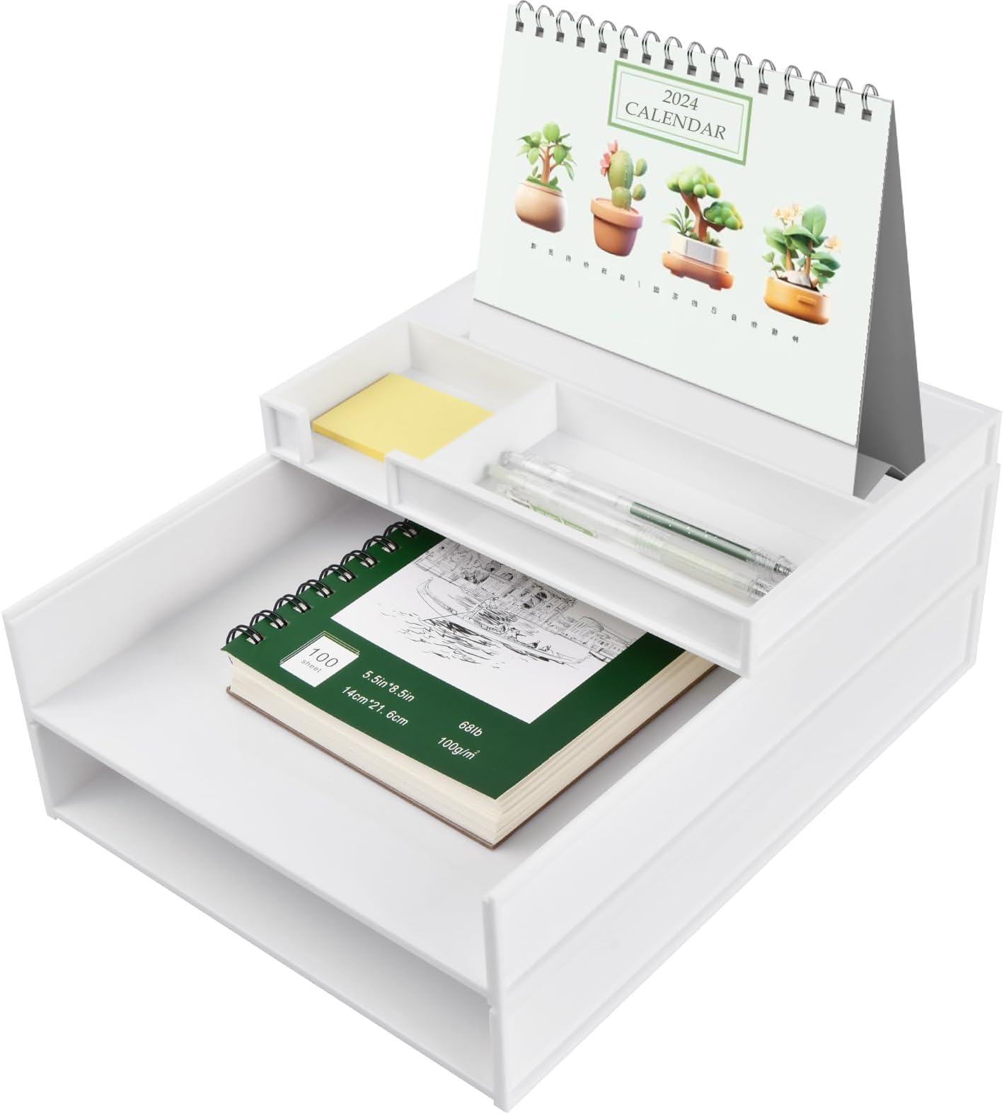 Dadabig A4 Schreibtisch Organizer, 3-Tier Stapelbar A4 Dokumentenablage Briefablage Organizer A4 ...