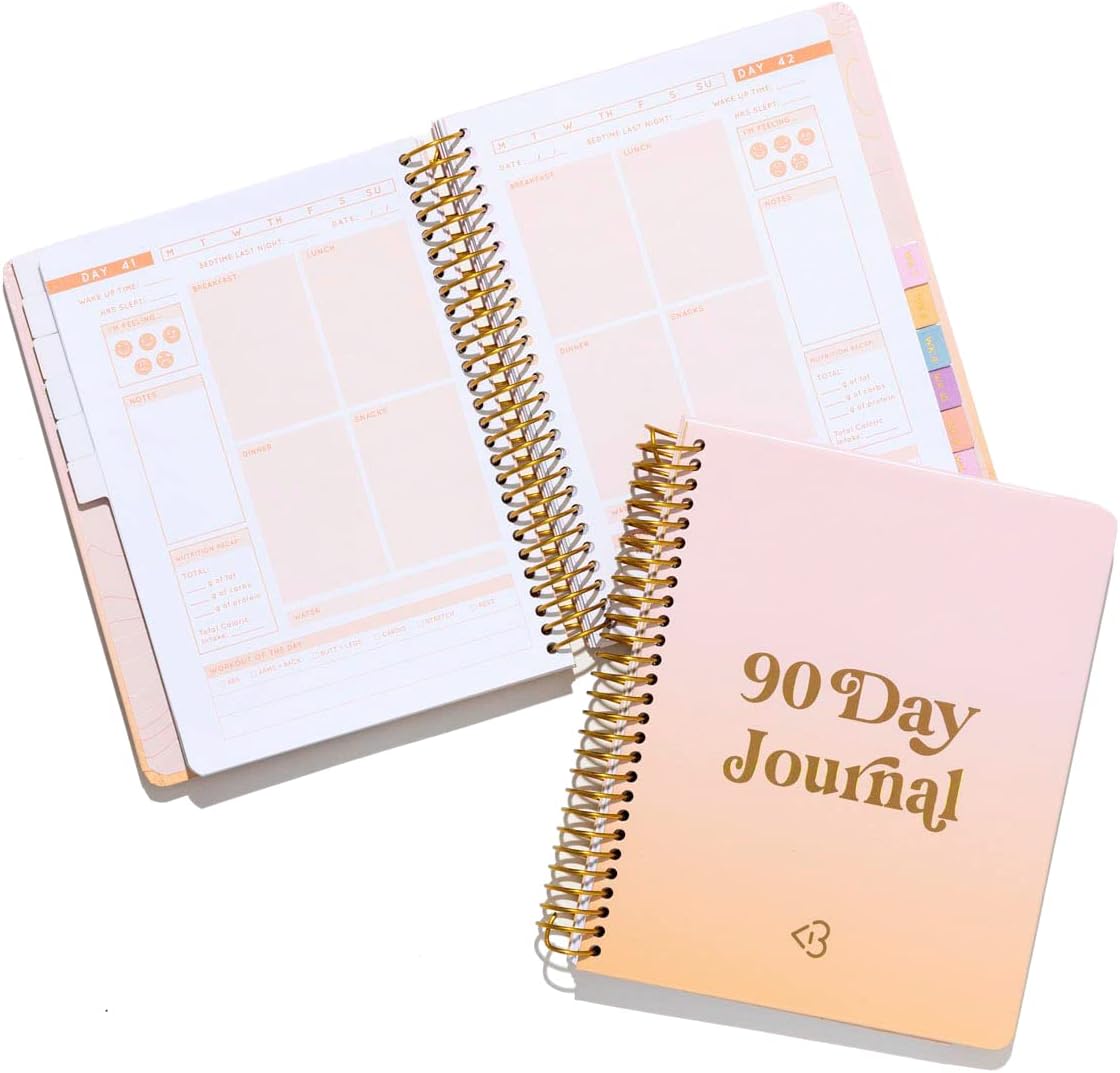 Amazon.com: POPFLEX by Blogilates Journal (90 Day) - Citrus - Fitness ...