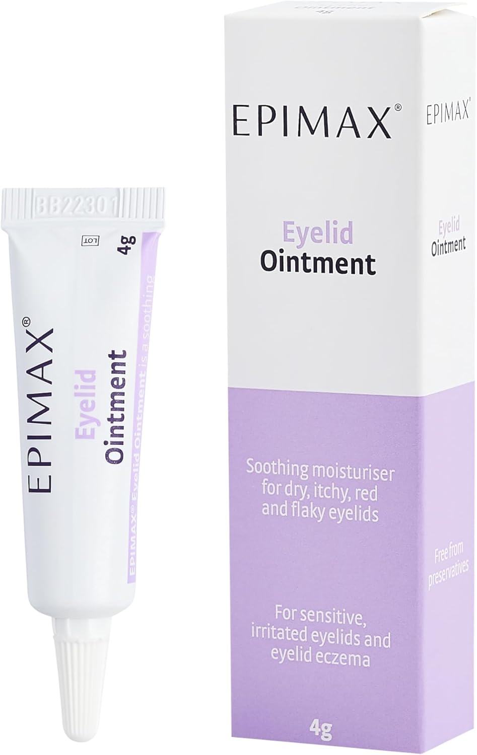 Epimax Eyelid Ointment-A Soothing moisturiser to Help Relieve eyelids That are Dry, Itchy, red ...