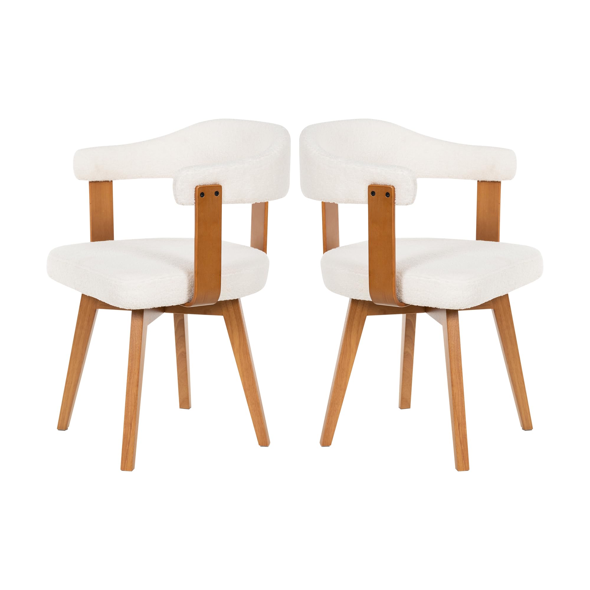 Amazon.com - EYYTHUNG Swivel Dining Chairs Set of 2, Mid Century Modern ...