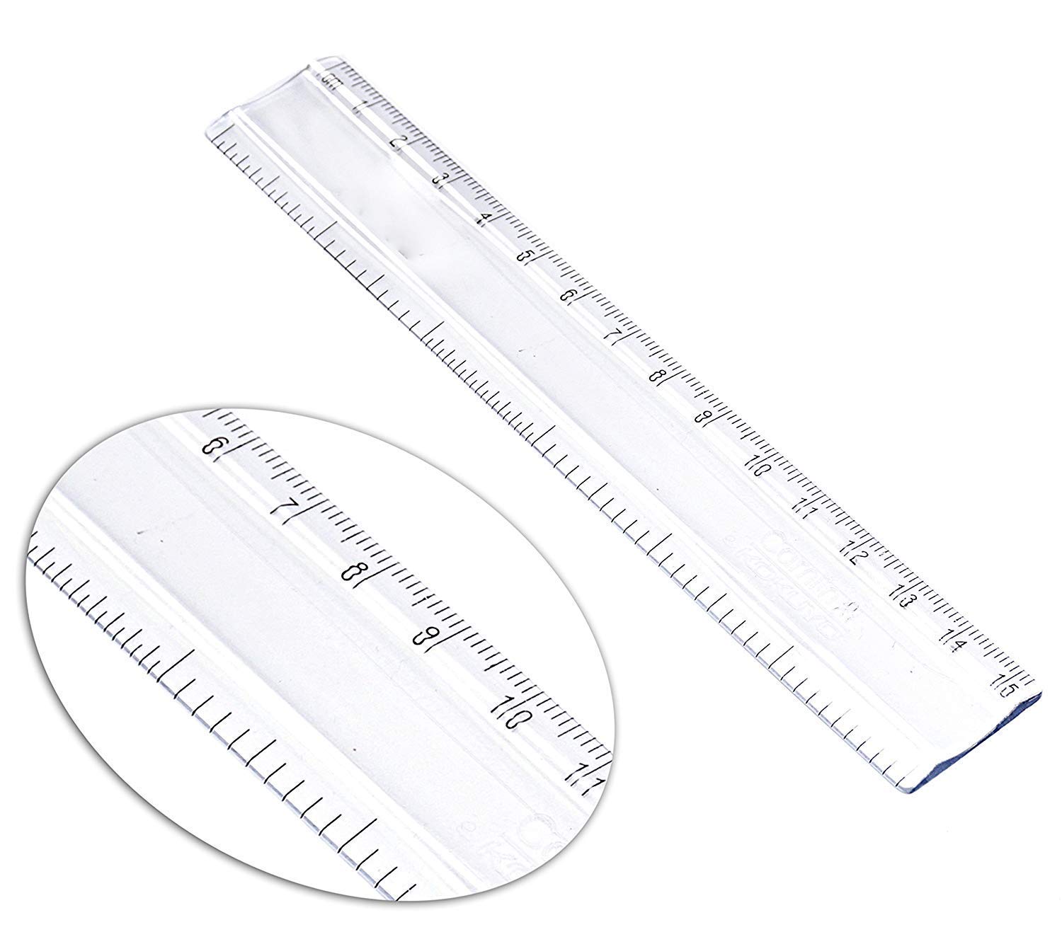 ILT Retail - (Pack of 1pc) Plastic Ruler Scale Transparent Straight ...