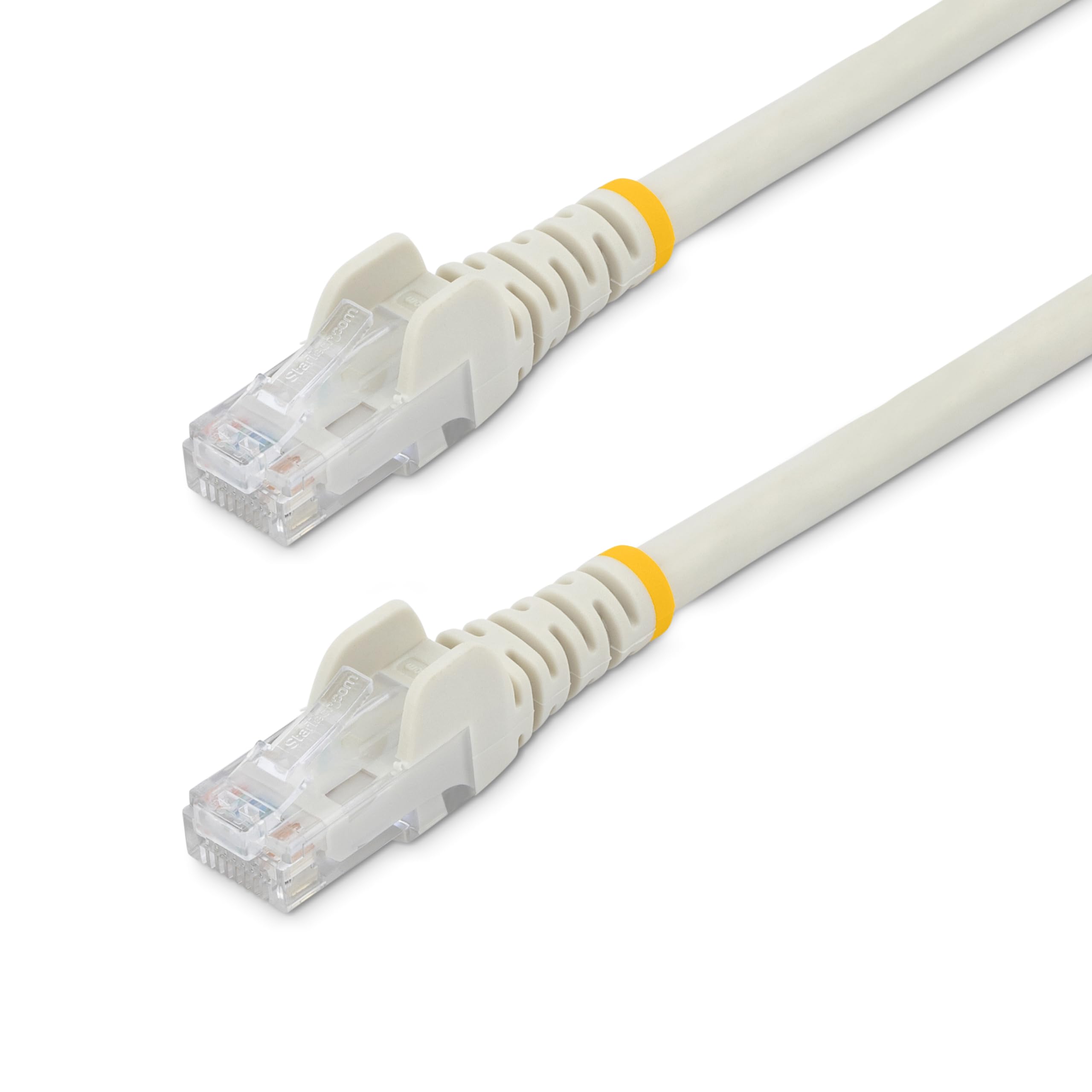 StarTech.com 15ft CAT6 Ethernet Cable - White CAT 6 Gigabit Ethernet ...