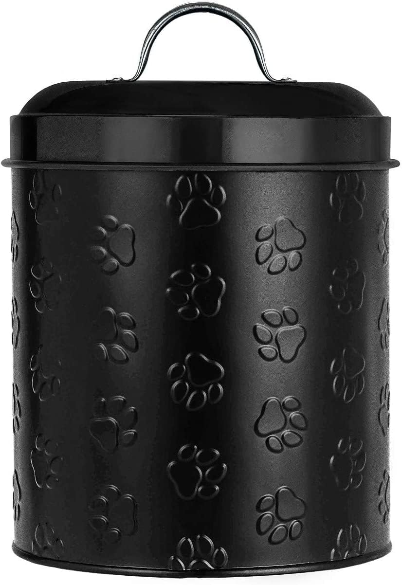 Amazon.com: Amici Home Puppy Paws Embossed Pet Food Canister, Pet ...