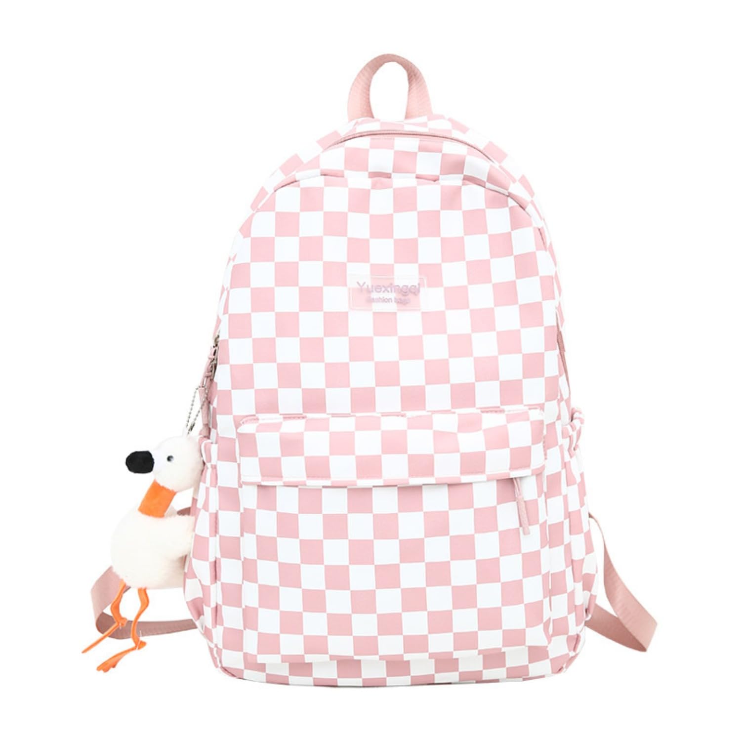 Amazon.com: MININAI Y2K Aesthetic Checkered Backpack with Kawaii ...