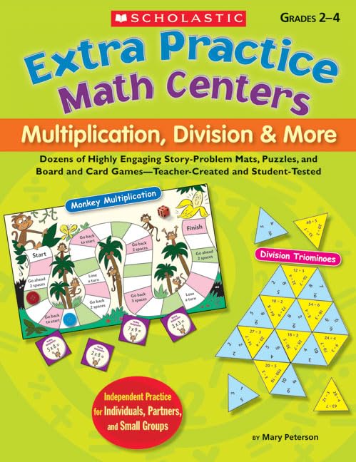 Extra Practice Math Centers: Multiplication, Division & More: Peterson ...